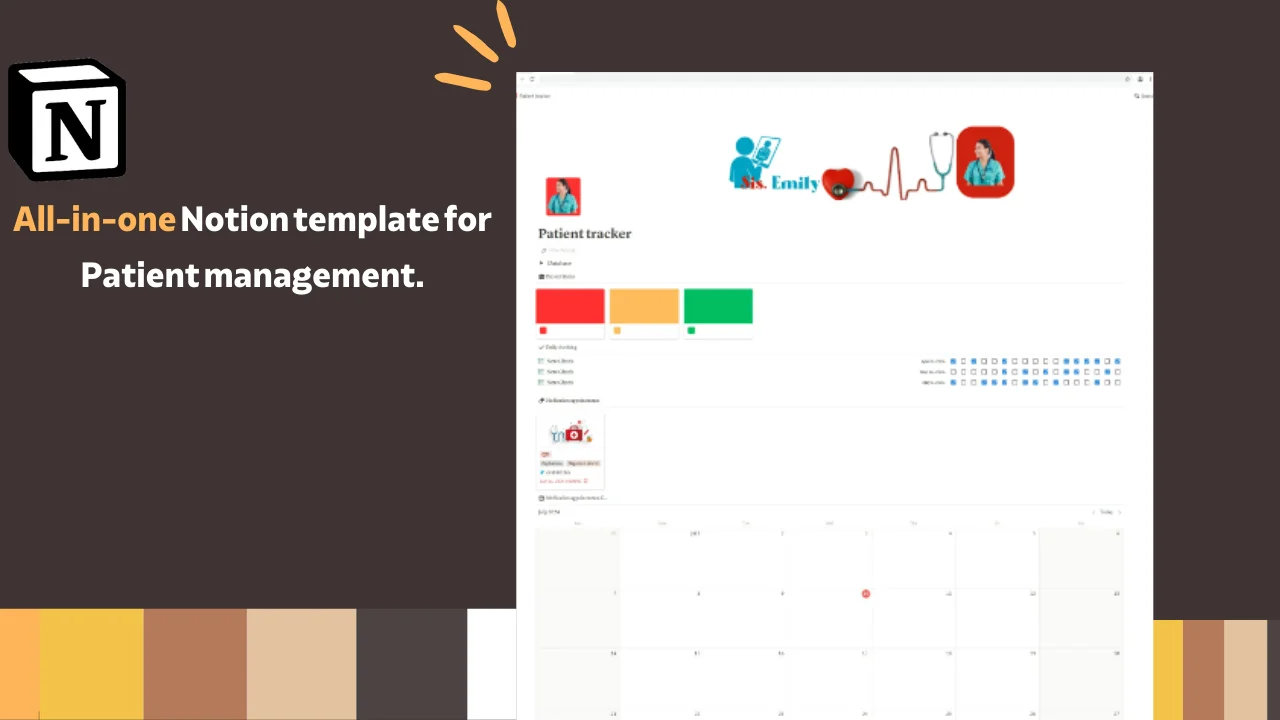 Patient tracker - Business Template